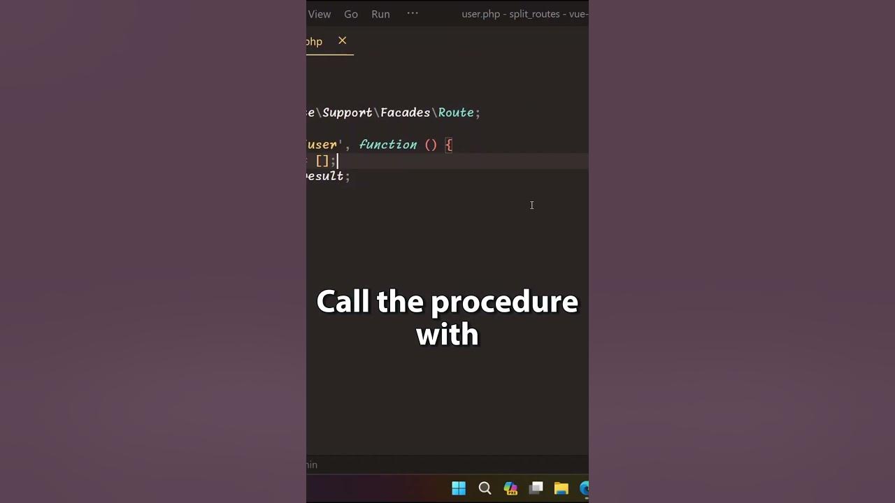 How To Call Store Procedures In Laravel Youtube