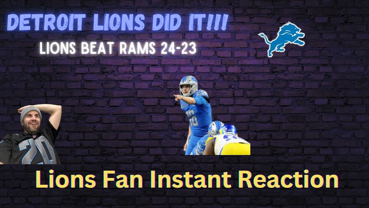 THEY DID IT!!! Lions win their first Playoff Game in 32 years. Fan ...