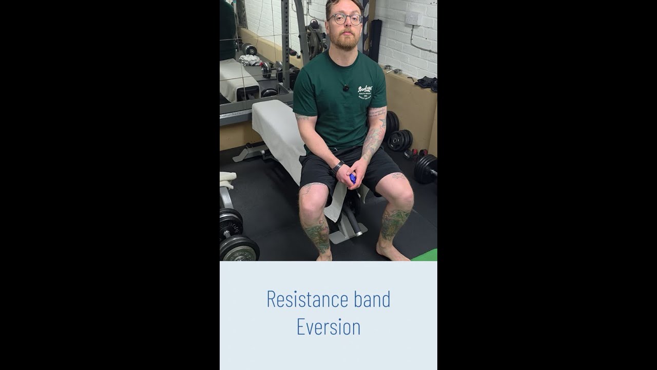 Peroneal exercises - Resistance Band Eversion - YouTube