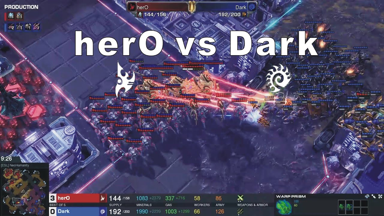 Starcraft II IEM Katowice 2023 Feb12 Dark(Z) v herO(P) - YouTube