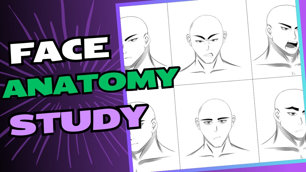 Sketch with me // Facial expressions study (Clip Studio Paint) - YouTube