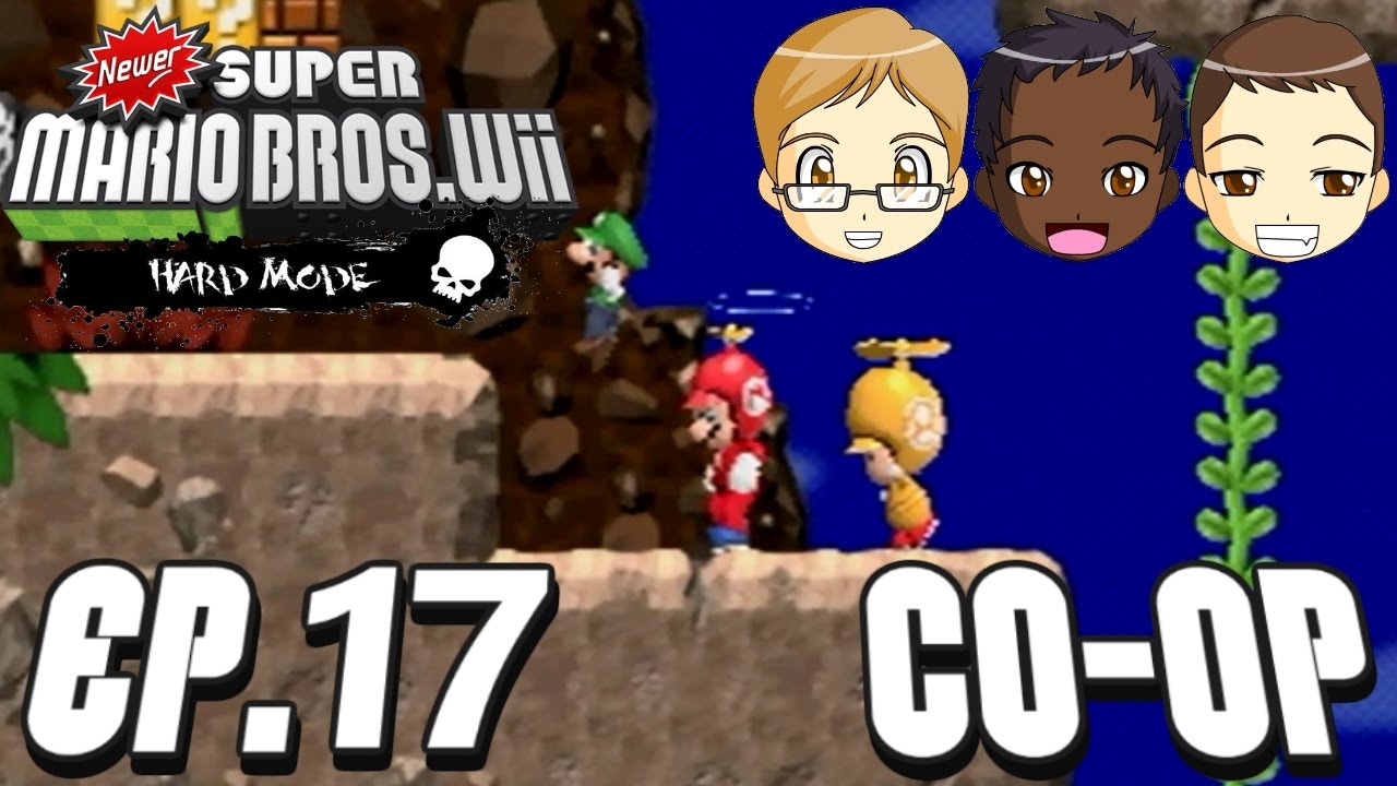 Newer Super Mario Bros. Wii - Hard Mode (Co-Op) Episode 17 | WREH ...