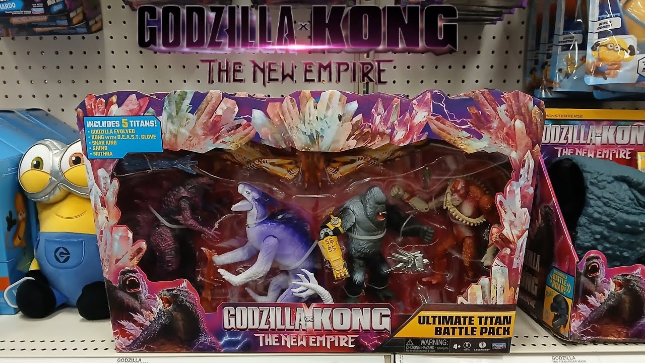 Playmates Godzilla X Kong The New Empire Ultimate Titan Battle Pack Toy ...