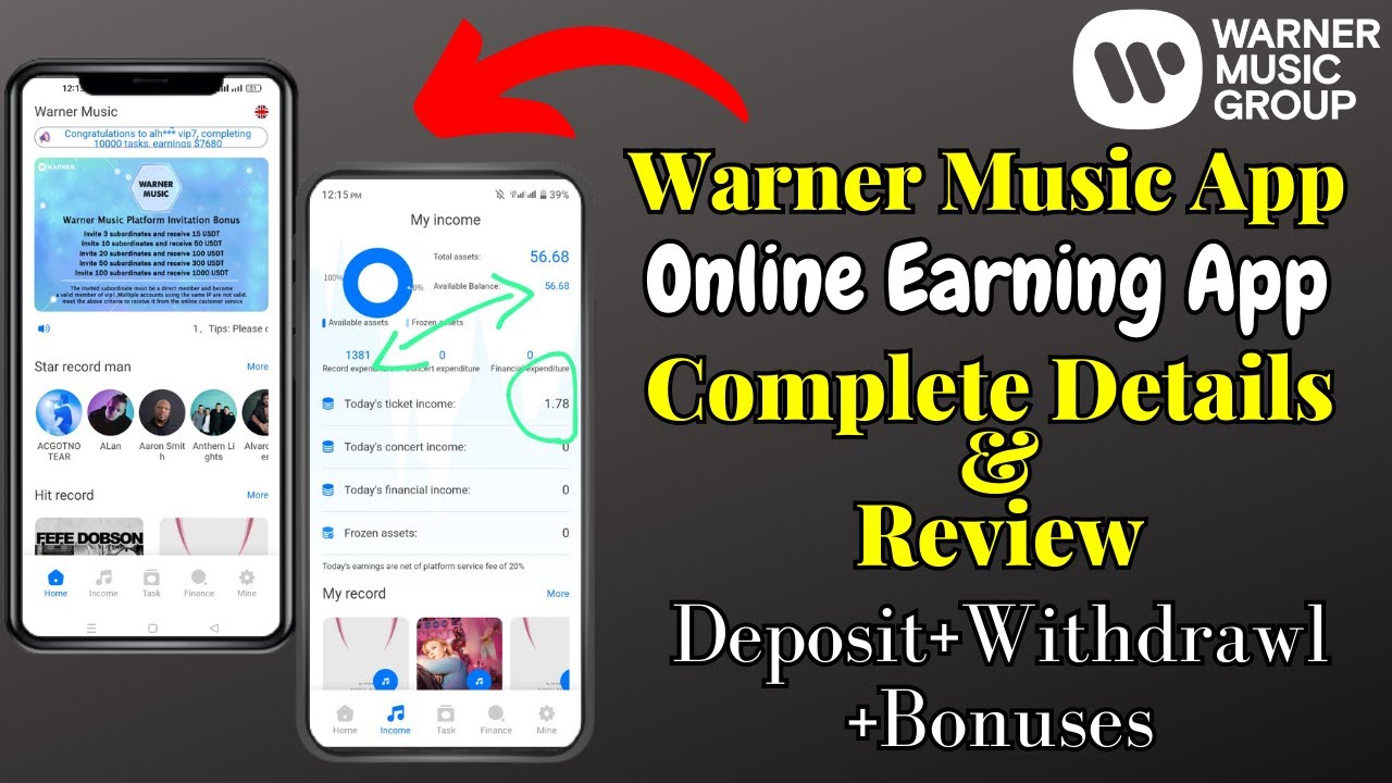 What is Warner Music App? How to earn money from Warner Music App ...