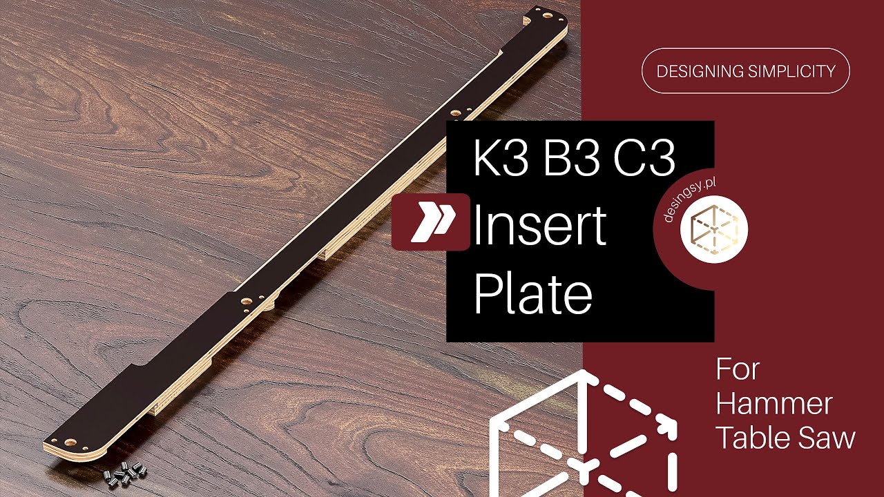 Insert for Felder Hammer sliding panel saw K3 B3 C3 90/45 degrees ...
