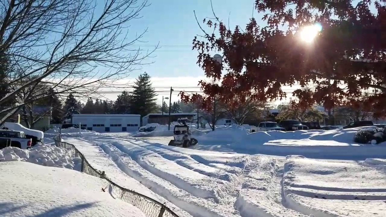 Polaris RZR 900 with Camso Camoplast snow tracks - YouTube