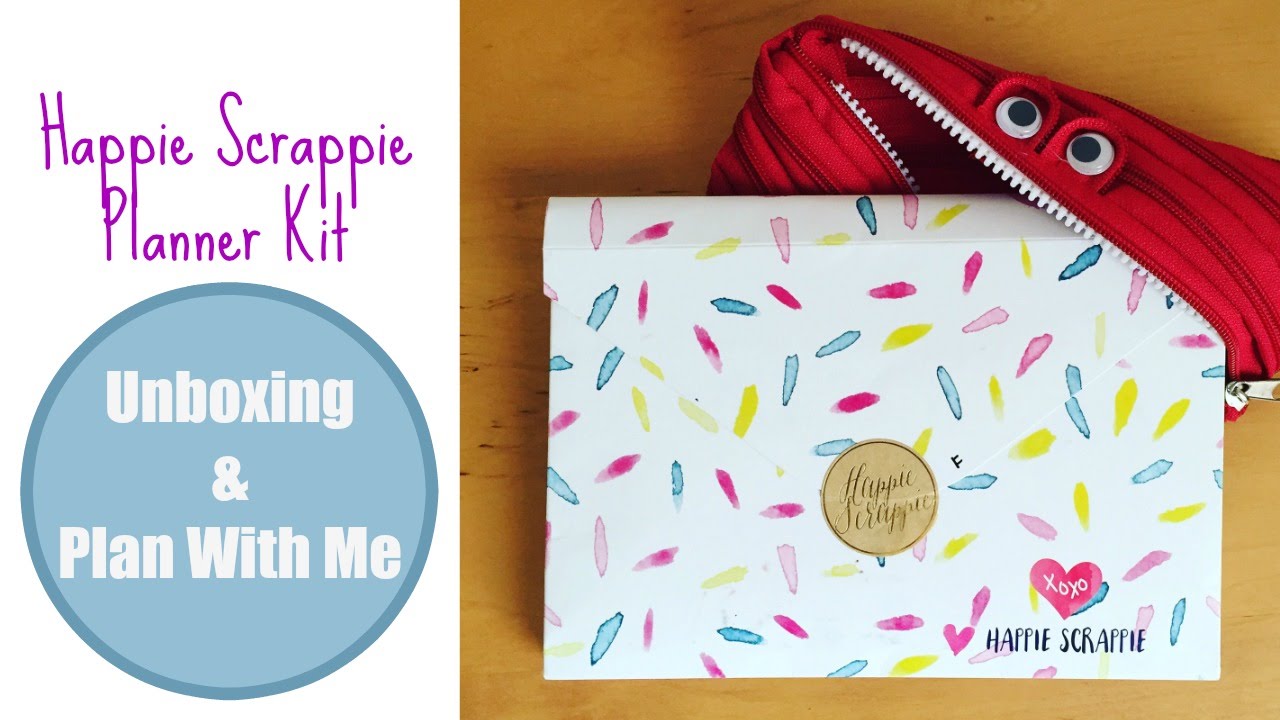 Happie Scrappie Planner Kit | Unboxing & Plan With Me - YouTube