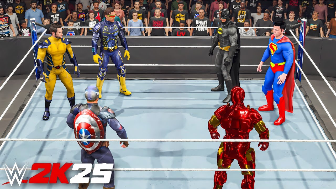 Avengers Vs DC Heroes Vs X-Men | Elimination Match - WWE 2K25 - YouTube