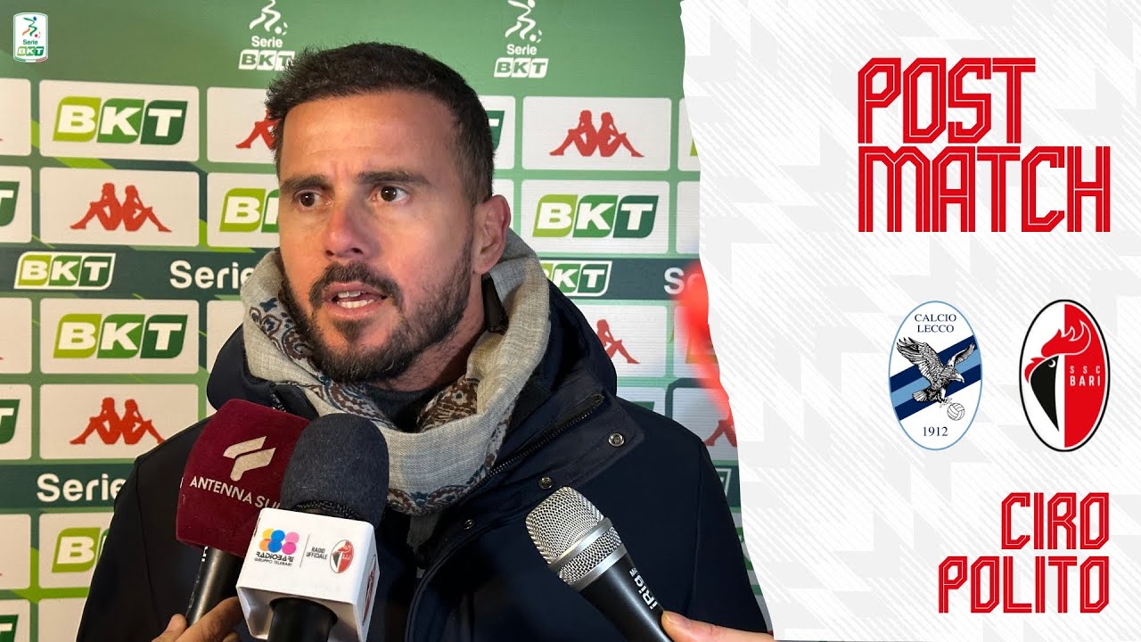 Ciro Polito | Intervista post partita | Lecco 1-0 Bari | Serie BKT 2023 ...