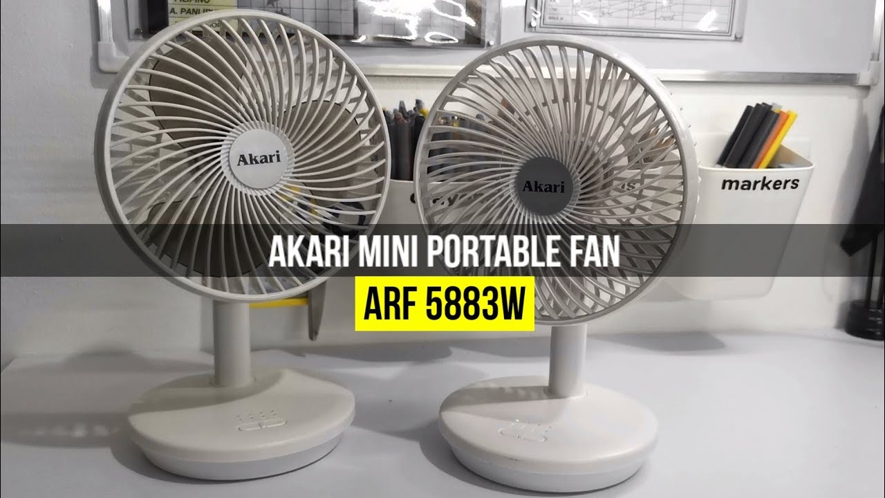 AKARI MINI FORTABLE FAN ARF 5883W | BUY 1 TAKE 1 PORTABLE FAN - YouTube