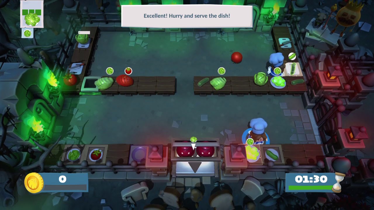 Overcooked 2 Tutorial - Solo 1️⃣ - Smash it! 700 - YouTube