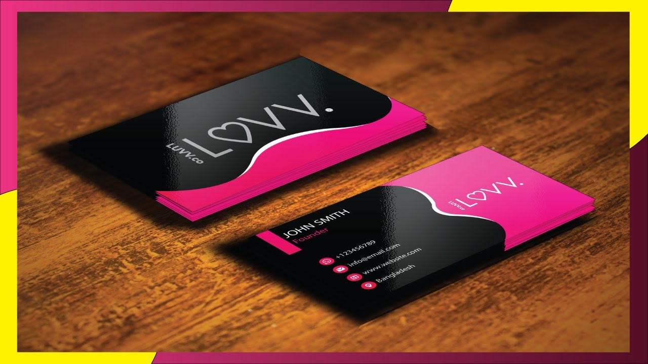 How to Create Business Card Design in Illustrator CC | illustrator ...