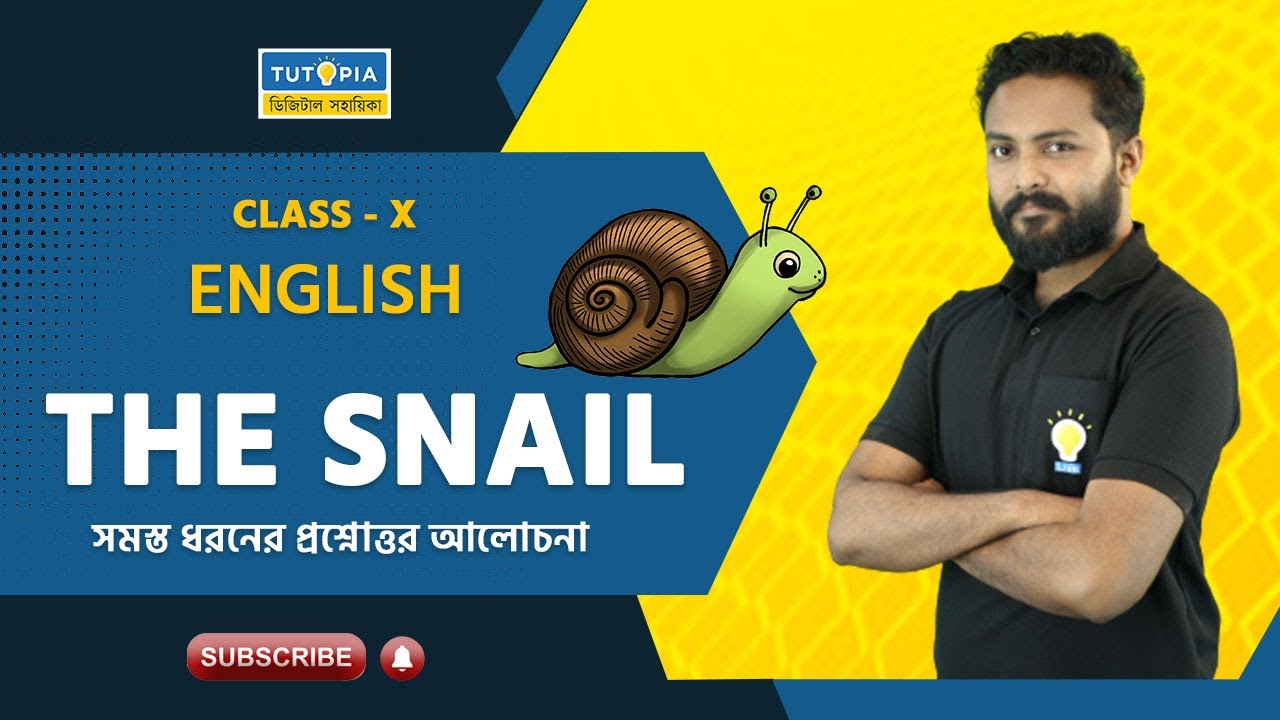 THE SNAIL By William Cowper। Complete Exercise Solution And Grammar # ...