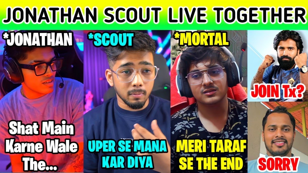 MORTAL REPLY ON CONTROVERSY 🤯 JONATHAN SCOUT LIVE TOGETHER 😱 GHATAK ...