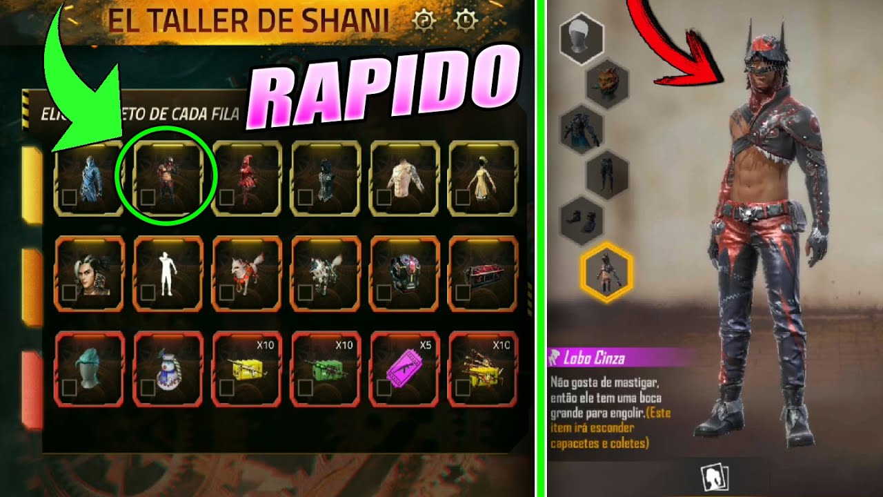 🔴 ¡TALLER de SHANI! CONSIGUE *TODO RAPIDO* NUEVO EVENTO de FREE FIRE ...