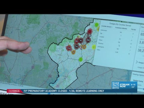 Widespread power outages hit Northeast Georgia - YouTube