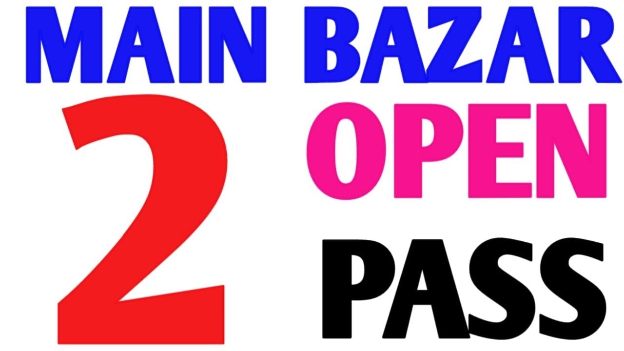 MAIN BAZAR 1---12--2021 single open play unlimited - YouTube