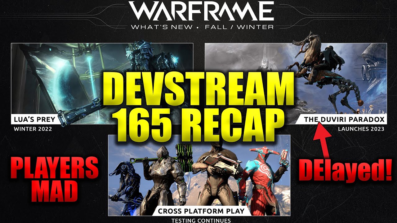 Warframe DElayed The Duviri Paradox! Devstream 165 Recap! Voruna Wolf Warframe! - YouTube