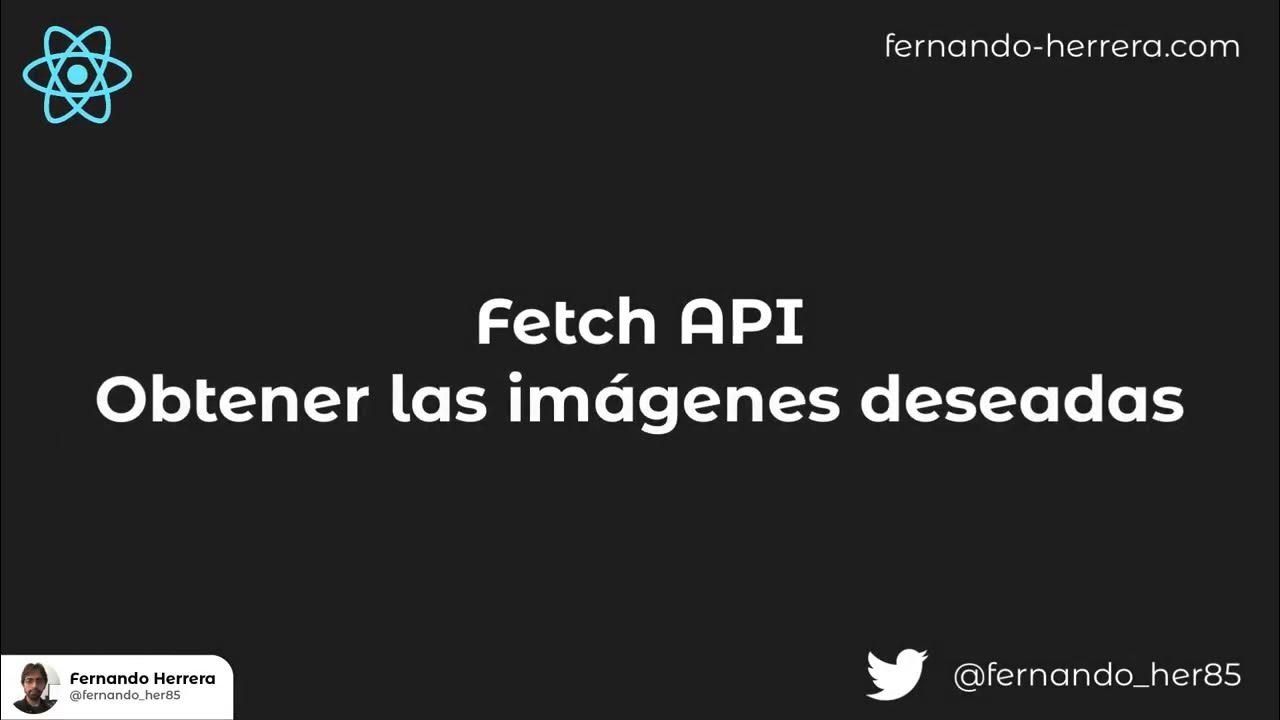 [S6/L10] React: de Cero a Experto (Hooks y MERN) - Fetch API | Obtener las imágenes deseadas ...
