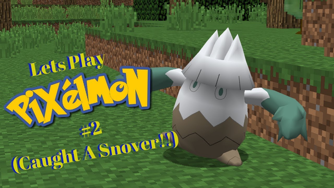 Lets Play Pixelmon #2 (Caught A Snover!!) - YouTube