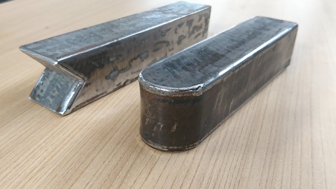 7 idea for bend a box bar || teknik menutup ujung besi hollow - YouTube