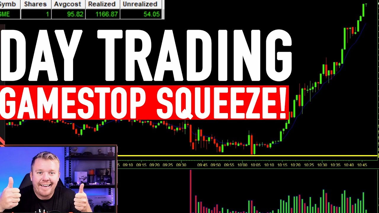 DAY TRADING GAMESTOP INSANE SQUEEZE! LIVE! - YouTube
