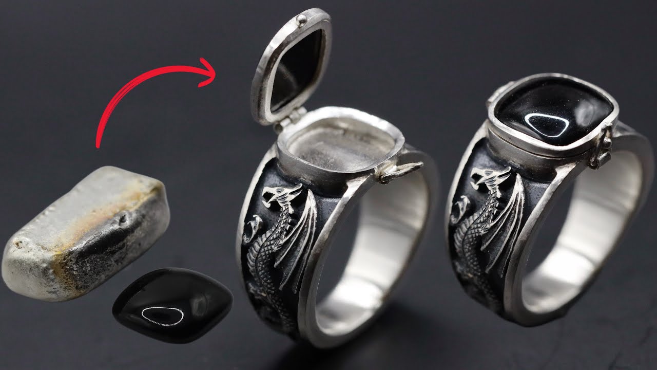 how compartment ring are made - handmade unique jewelry - YouTube