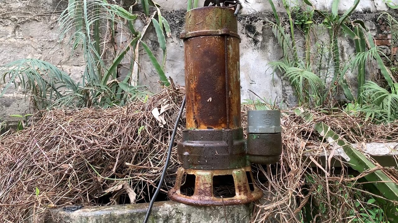 Old Wastewater Pump Restoration (Cutter PUMP) // Repair And Reuse Old ...