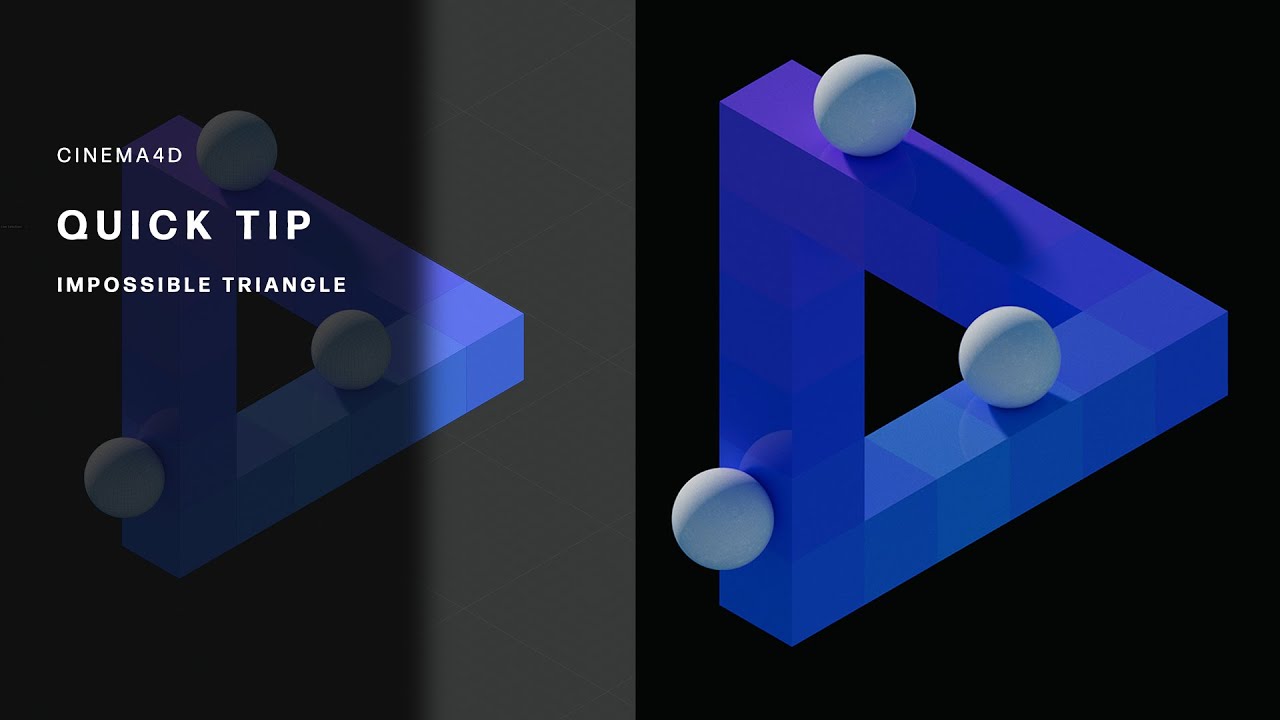 C4d Quick Tip Impossible Triangle Youtube