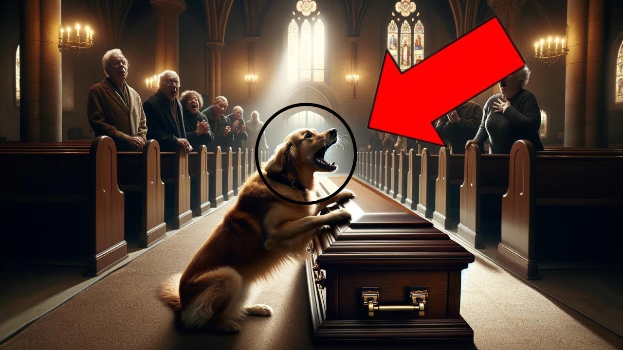 Dog Disrupts Funeral, REVEALING A SHOCKING SECRET THAT LEAVES EVERYONE ...