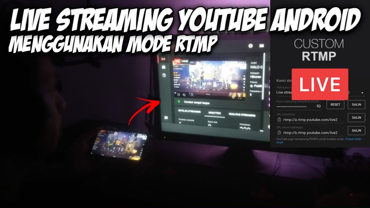 CARA LIVE STREAMING DI YOUTUBE ANDROID MENGGUNAKAN RTMP | BISA LIVE ...