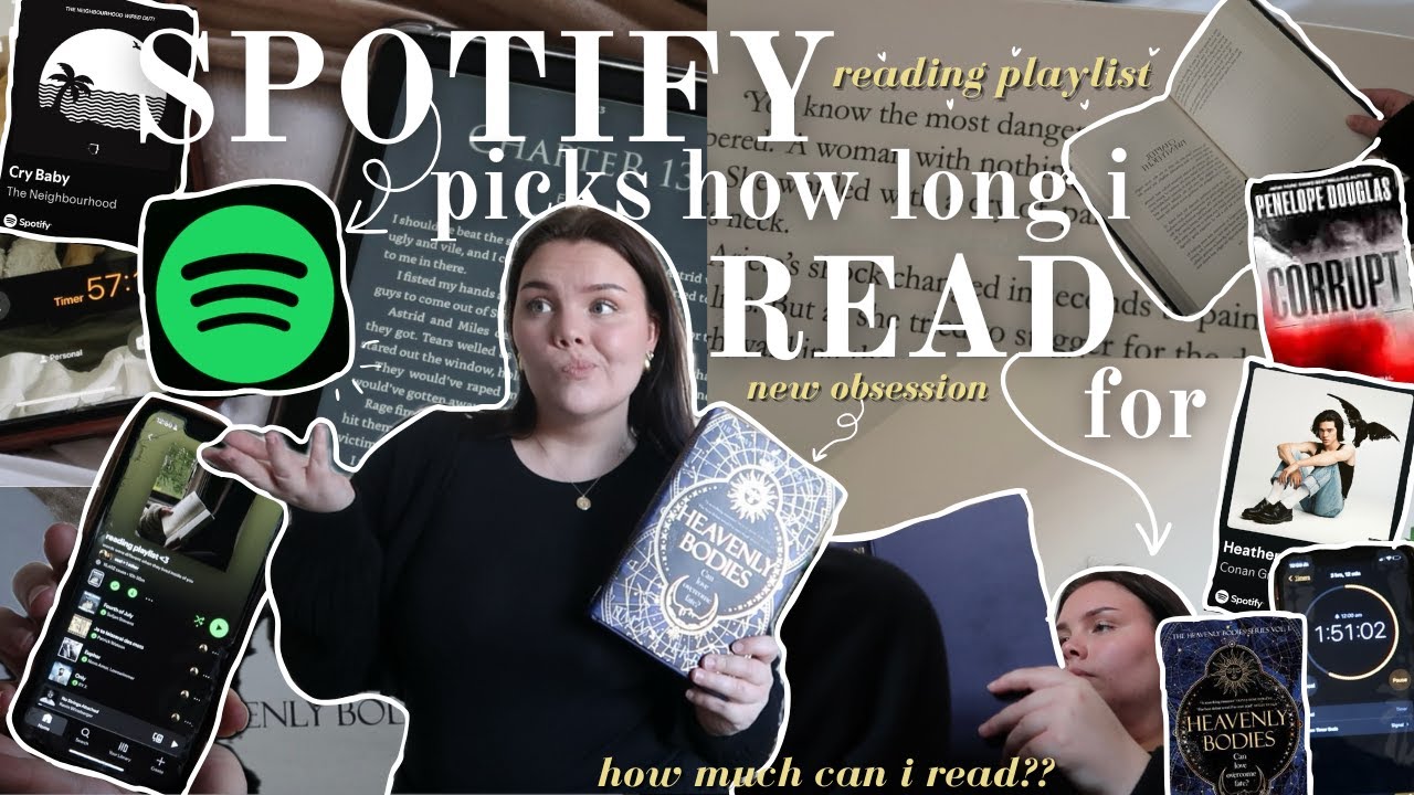 my *reading playlist* on spotify picks how long i read for || reading ...