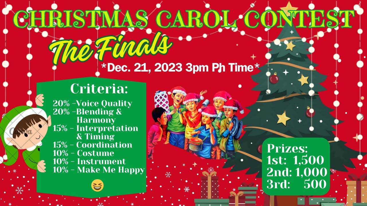 CHRISTMASAYA 2023 / PROCLAMATION of CHRISTMAS CAROL CONTEST WINNERS ...