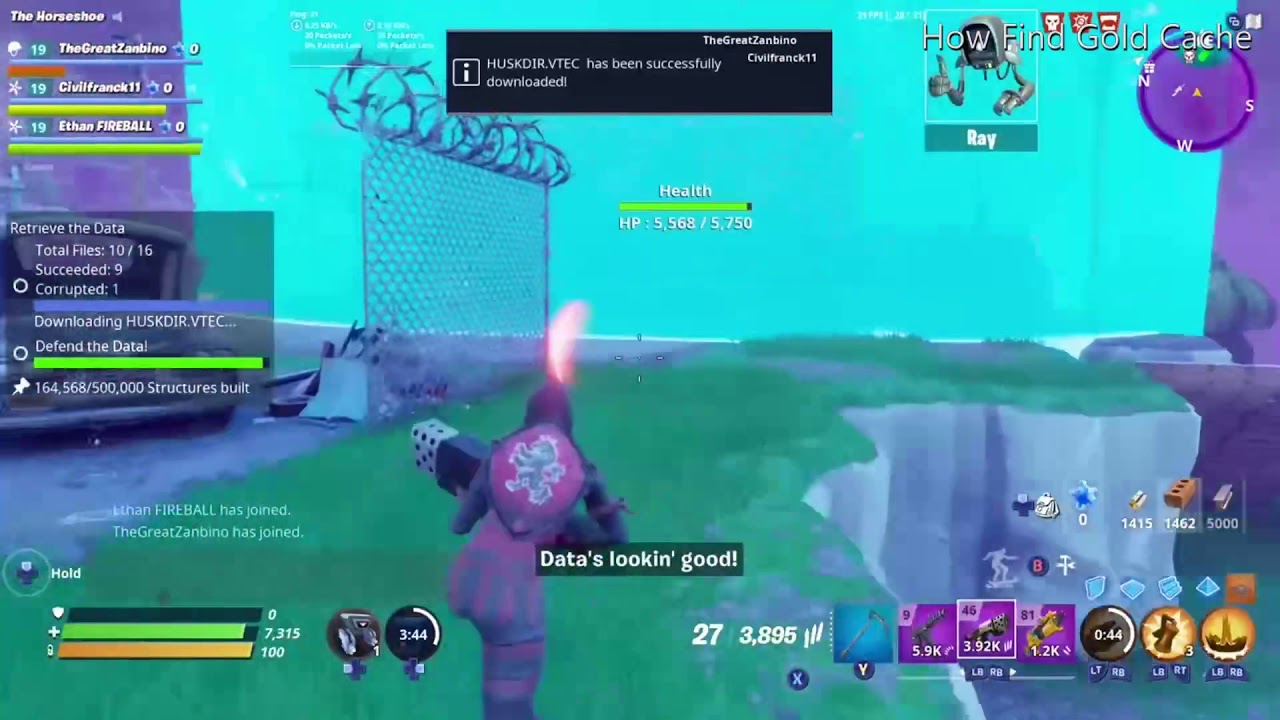 How I Found Gold Cache In Fortnite - YouTube