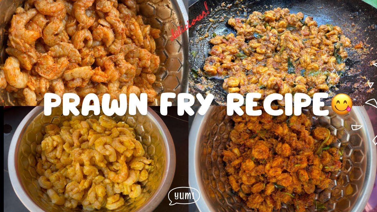 Prawn fry recipe in Telugu | రొయ్యల ఫ్రై రెసిపీ 😋👌| Sea food | Prawns - YouTube