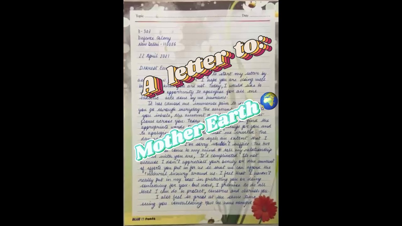 A letter to mother Earth - YouTube