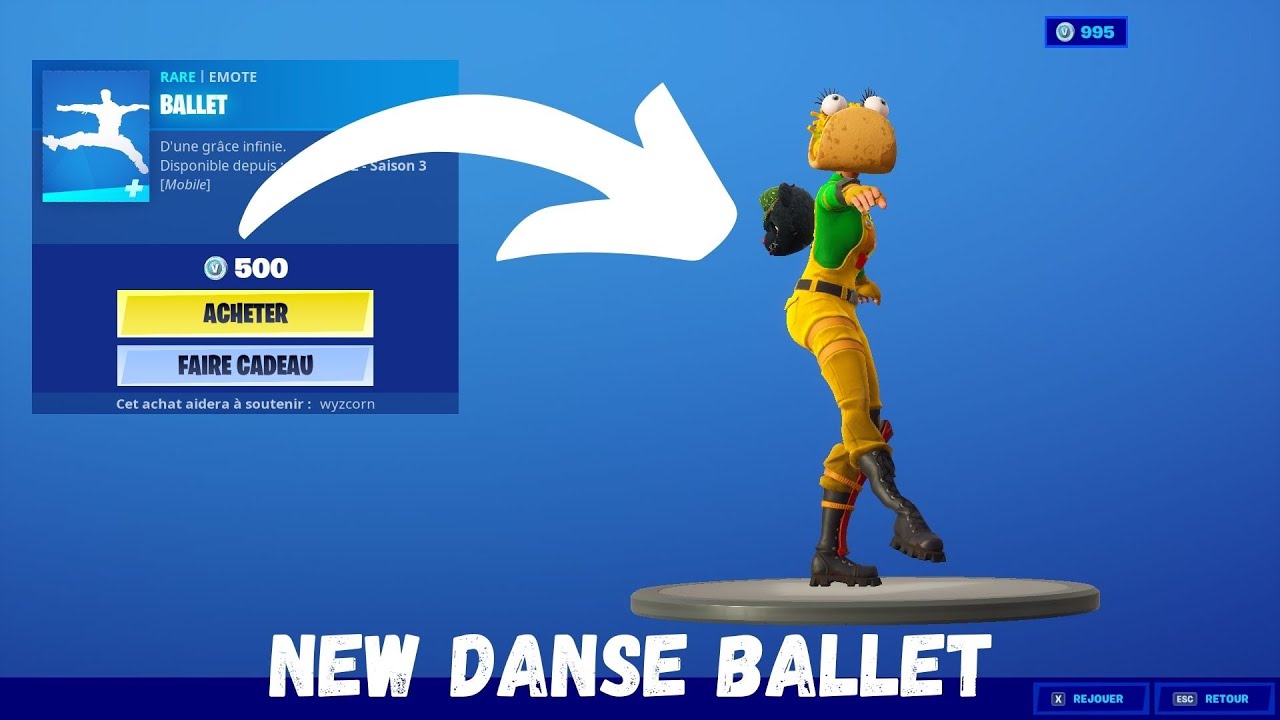 *NEW* DANSE BALLET BOUTIQUE 24 JUILLET 2020 FORTNITE BATTLE ROYAL ...