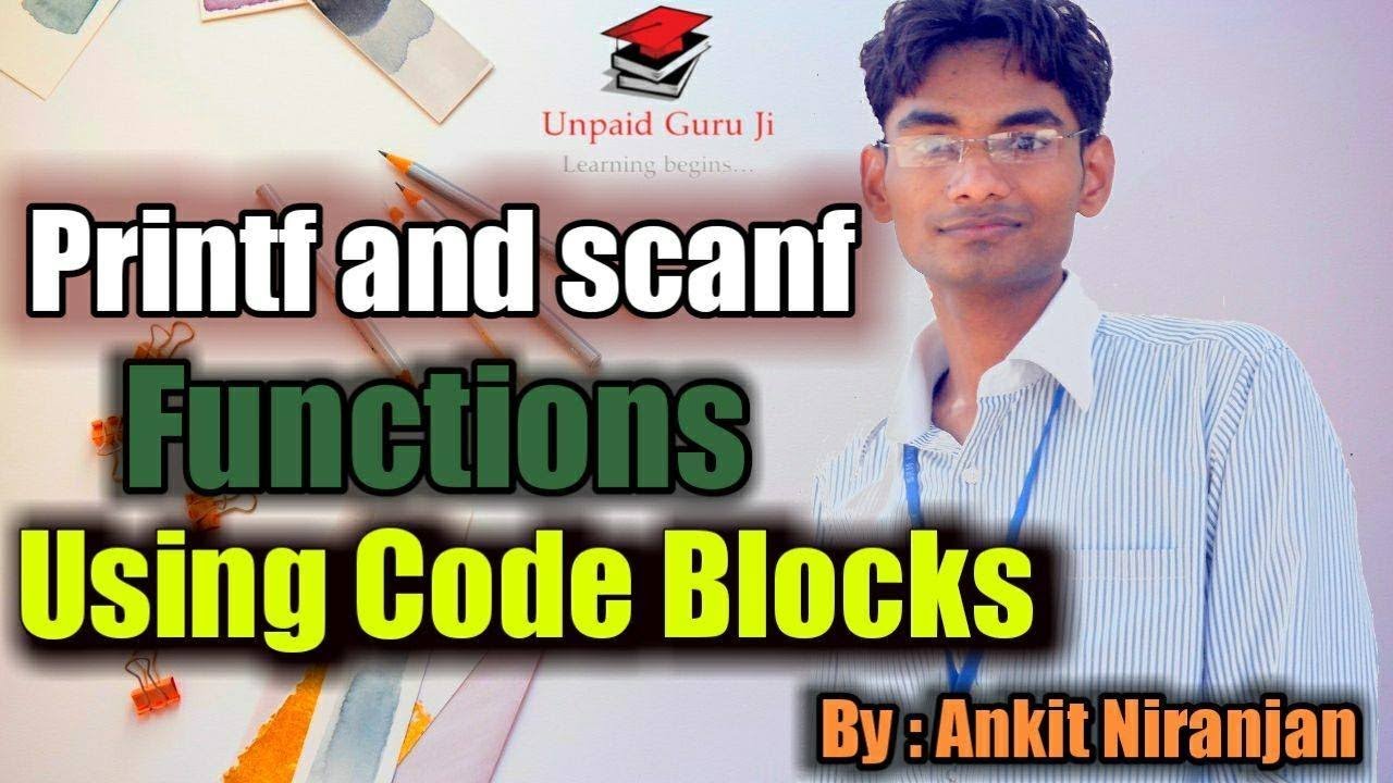 Working With Printf And Scanf Function In C Language Using Code 1338