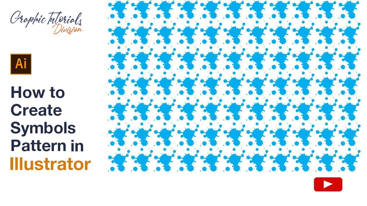 Create Symbols Pattern in Adobe Illustrator - YouTube