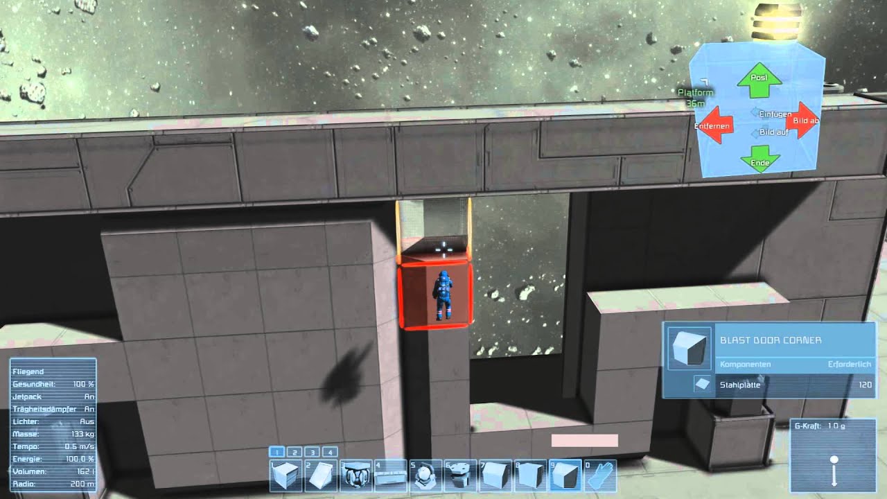 Space Engineers - Guide #4 - Hangar Tor mit Motoren (Rotor) - YouTube