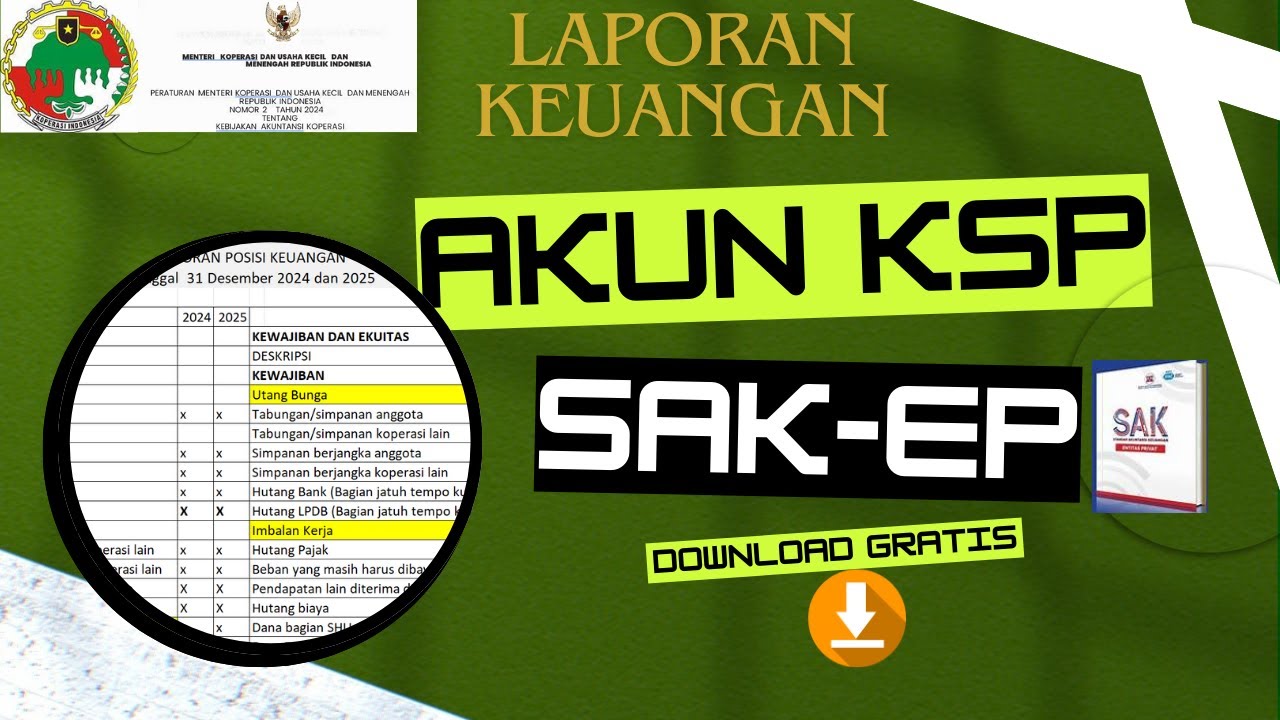Contoh Akun-Akun dalam Laporan Keuangan Koperasi berdasarkan SAK EP ...