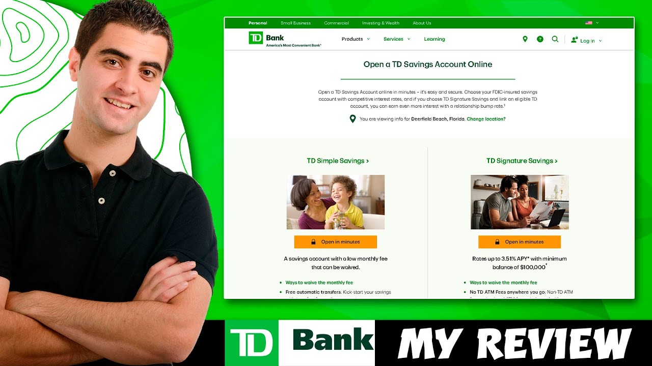 TD Bank Savings Account Honest Review - My Usage Experience - YouTube