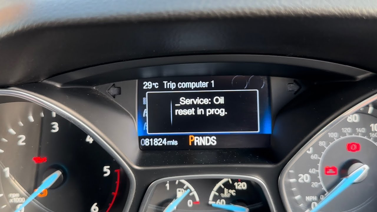 Ford Focus Do this!!! Service message reset procedure - YouTube