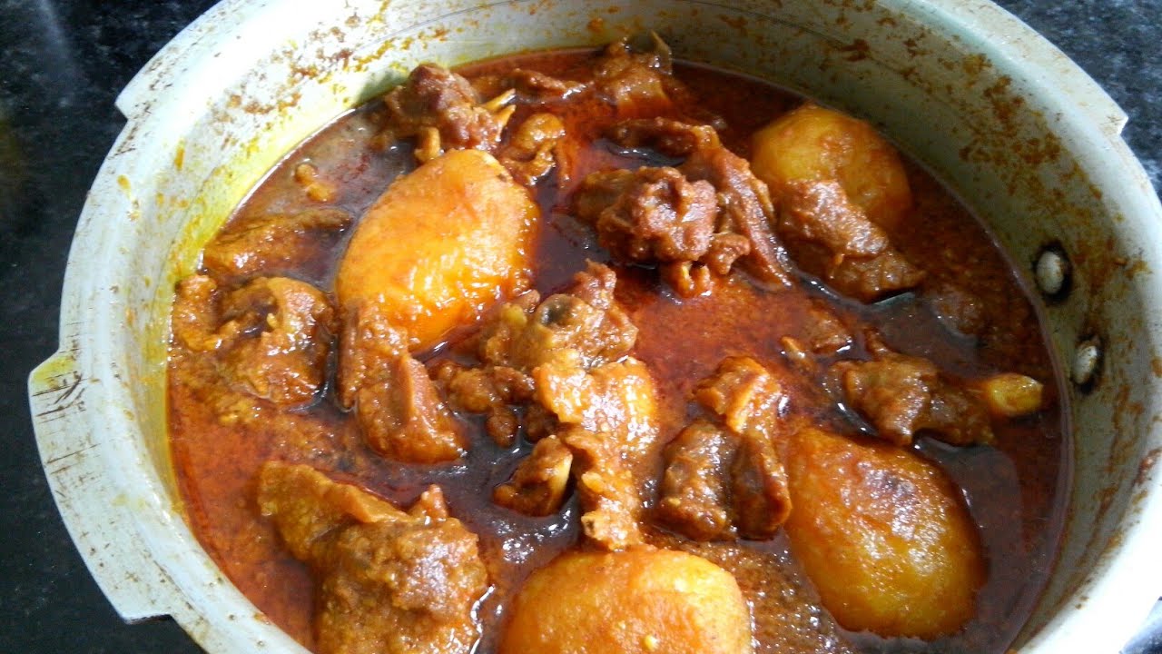 Mutton curry/kochi pathar mangsho/simple and tasty - YouTube