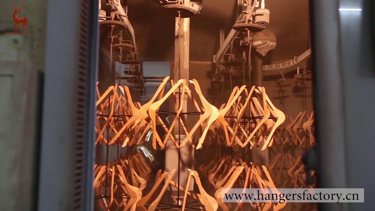 how metal hanger lacquer plating in China - YouTube