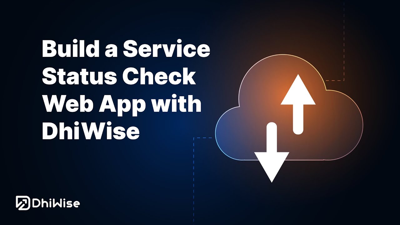 Build a Service Status Check Web app with DhiWise - YouTube