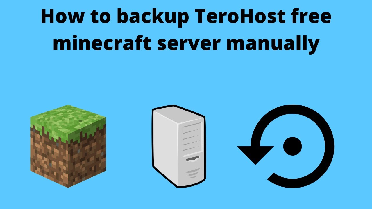 How to manually backup Terohost free minecraft server - YouTube
