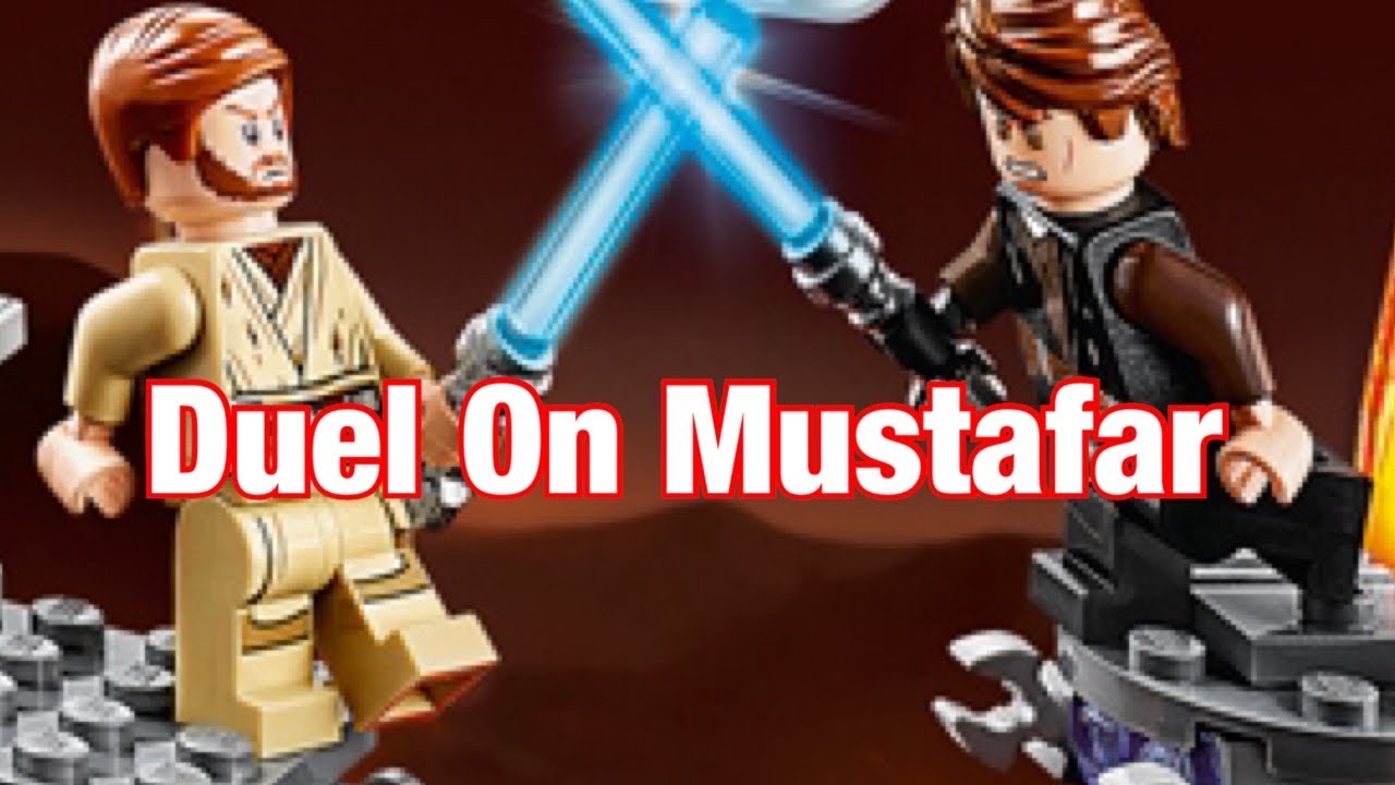 Anakin vs. Obi-Wan Duel on Mustafar Lego Star Wars Stopmotion - YouTube
