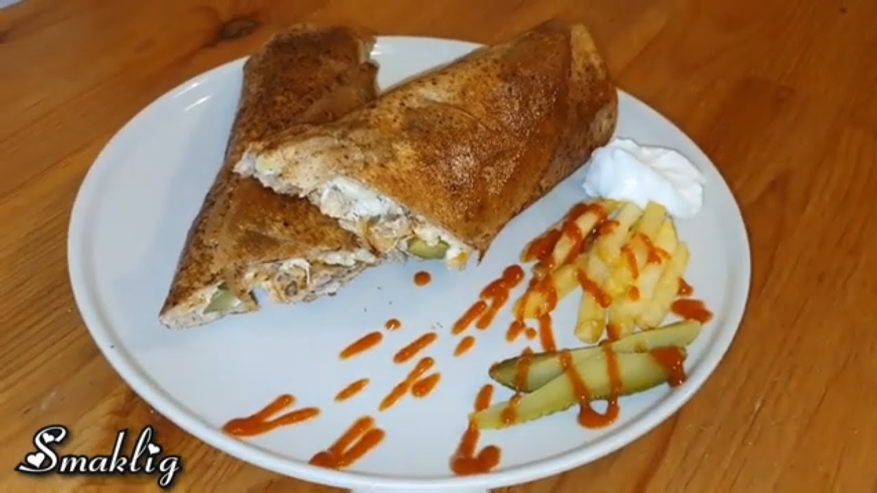 Hur gör man kebabrulle - Shawarma rulle med vitlökssås - Hemmagjord ...