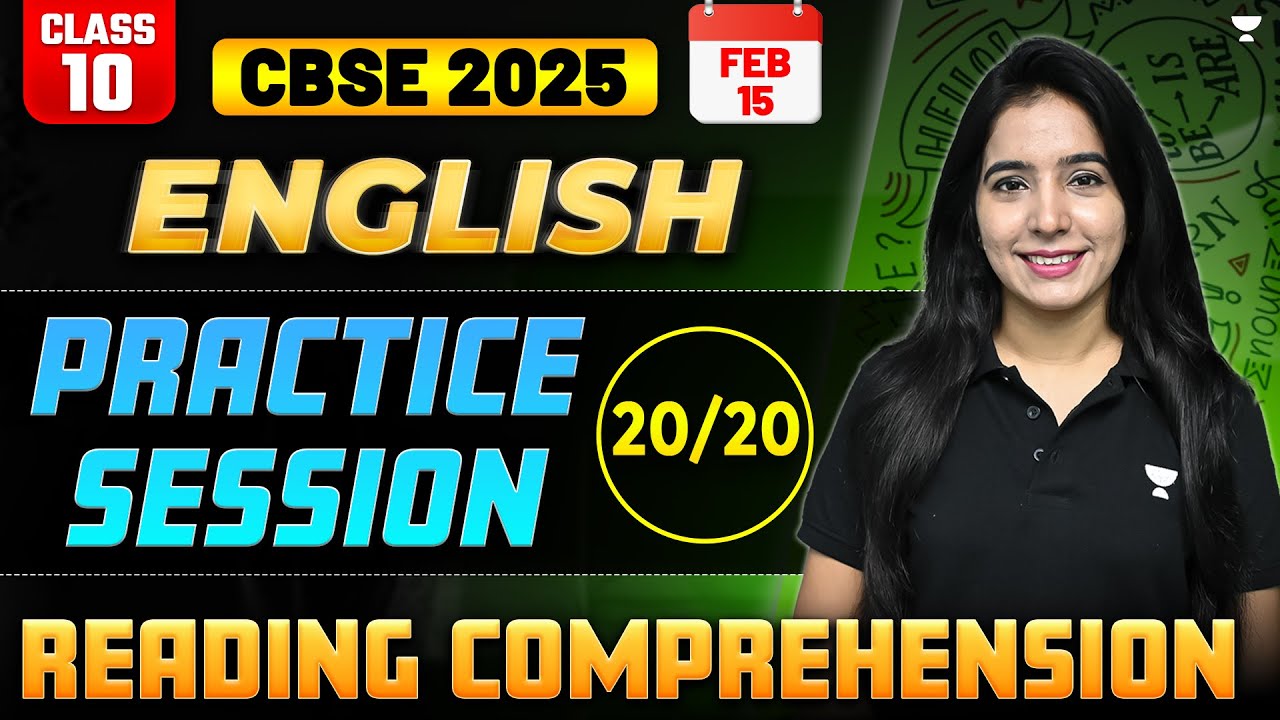 Class 10 English | Reading Comprehension Practice Session | CBSE Boards ...